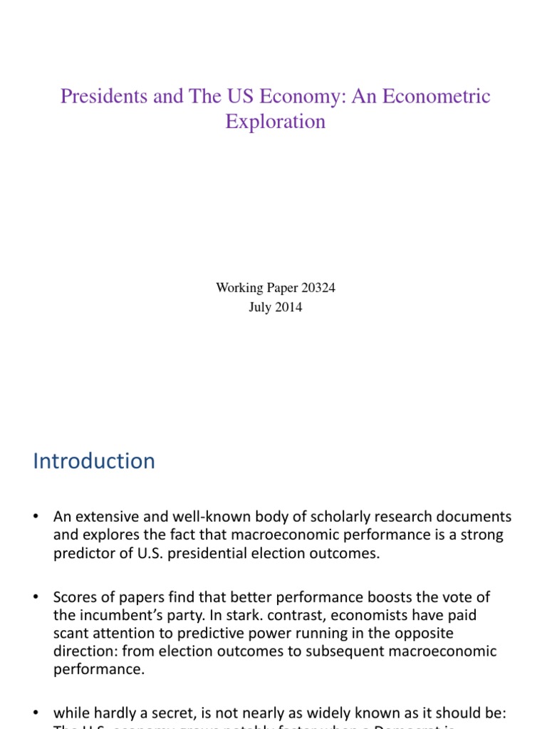 Economic Growth Under U.S. Presidents | PDF | Recession | Economic Growth