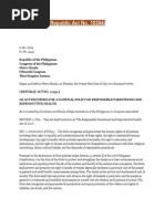 RH Law Republic Act 10354 | PDF | Reproductive Health | Family Planning