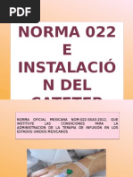 Nom 022 Terapia de Infusion Presentacion | PDF | Terapia intravenosa | Ciencias de la Salud