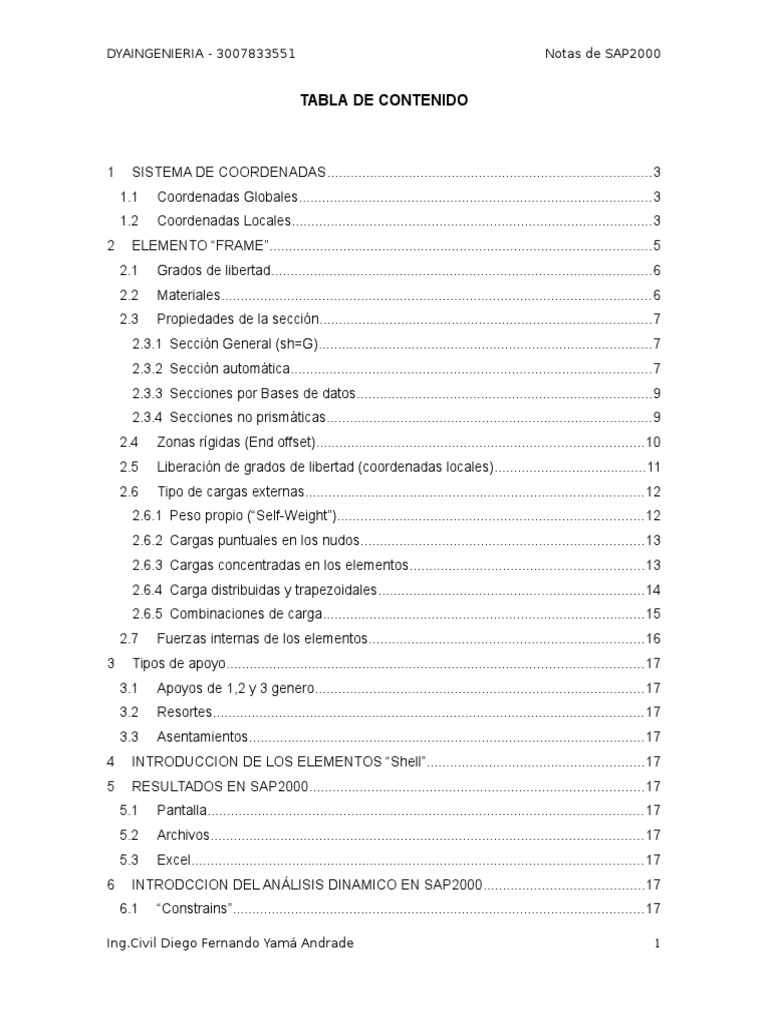 SAP2000 Manual Basico | PDF | Braguero | Rigidez