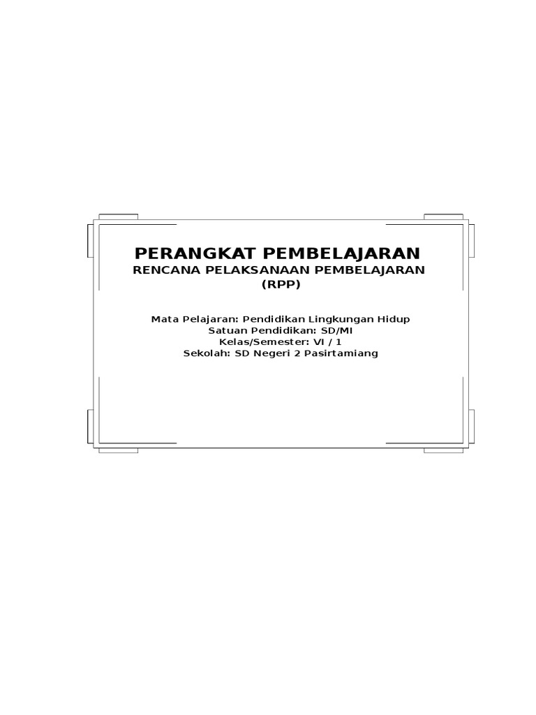 RPP PLH 6 | PDF
