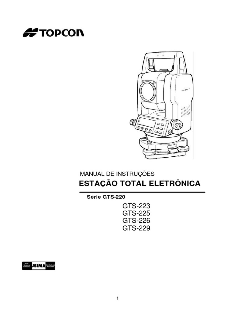 05 Estacao Total Topcon Gts 220 Original | PDF | Foot (Unit) | Heat
