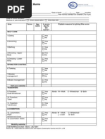 WeeFIM Score Sheet (MS Word) | Wheelchair | Clinical Medicine