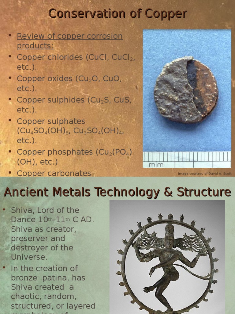 Copper Corrosion and Conservation Techniques | PDF | Copper | Bronze