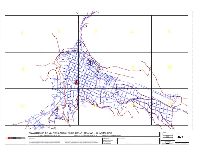 Mapa Oficial de Huamachuco 2010 | PDF
