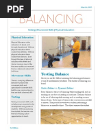 (Group 4) Standing Stork Test For Balance in PE | PDF