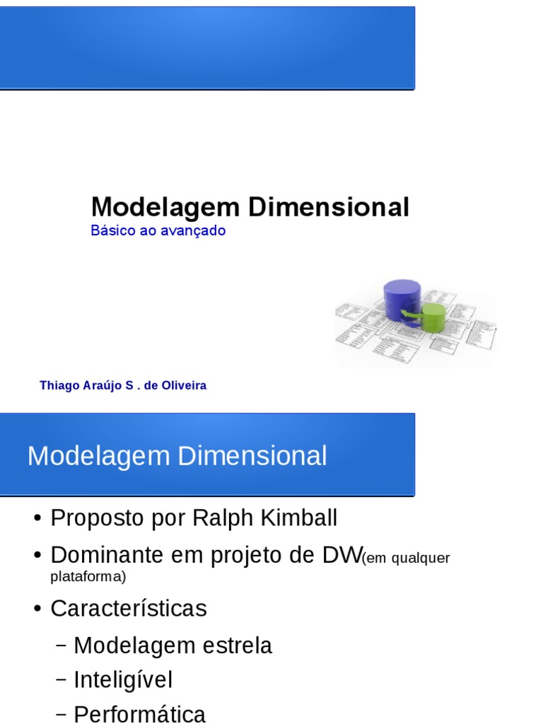 Modelagem Dimensional | PDF | Tempo | Gestão de dados