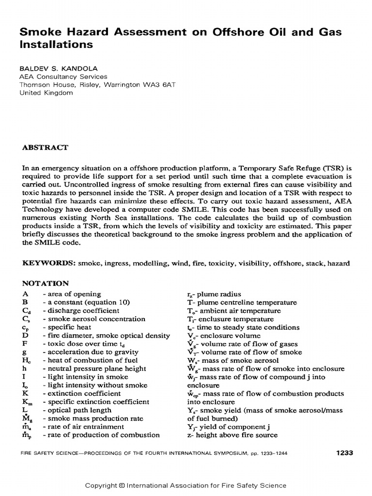 Smoke Hazard Assessment | PDF | Smoke | Carbon Dioxide