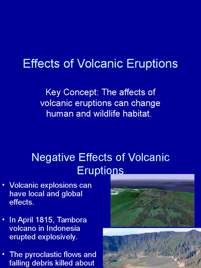 Effects Of Volcanic Eruptions