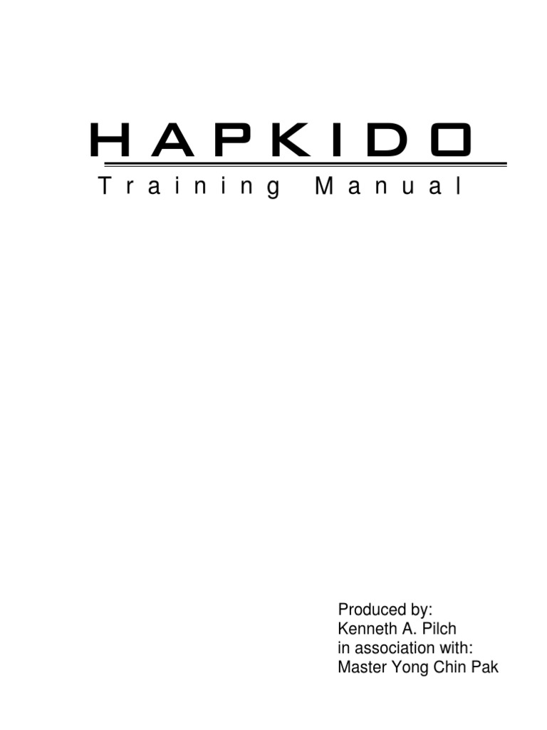 Training Manual: Produced By: Kenneth A. Pilch in Association With ...
