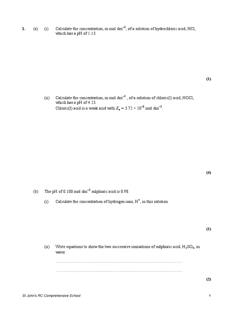 Acid Base | PDF | Ph | Buffer Solution