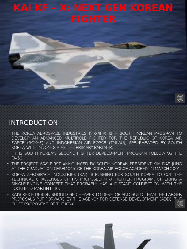 Kai KF X - Next Generation Korean Fighter | PDF | Vehicle Design | Aircraft