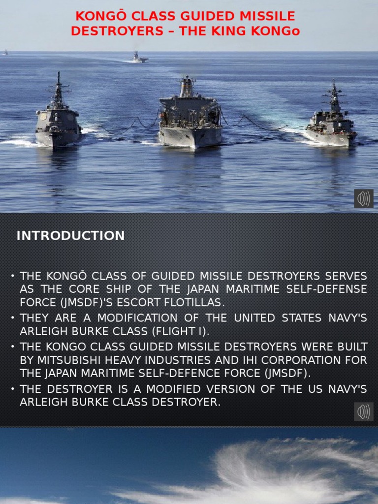 Kongo Class Destroyers Overview | PDF | Destroyer | Naval Warfare