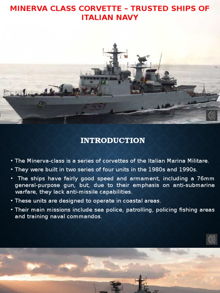 Italian Navy's Minerva-Class Corvettes | PDF | Navies | Warships
