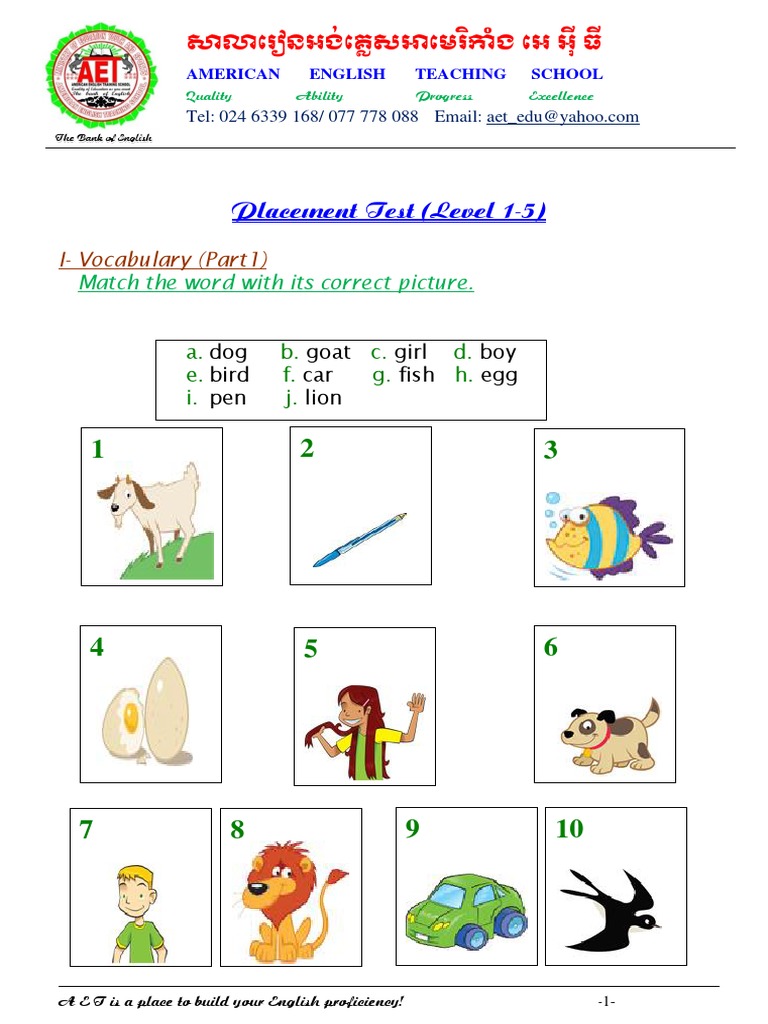 English Proficiency Test Prep | PDF | Foreign Language Studies