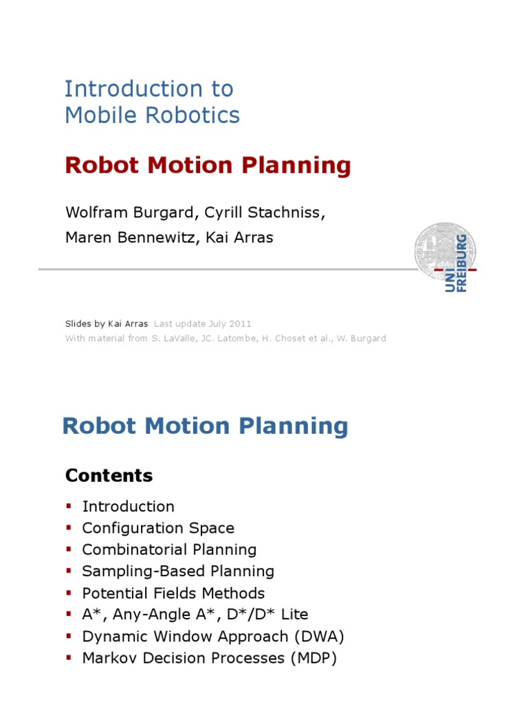 Robot Motion Planning | PDF | Mathematical Optimization | Mathematical ...