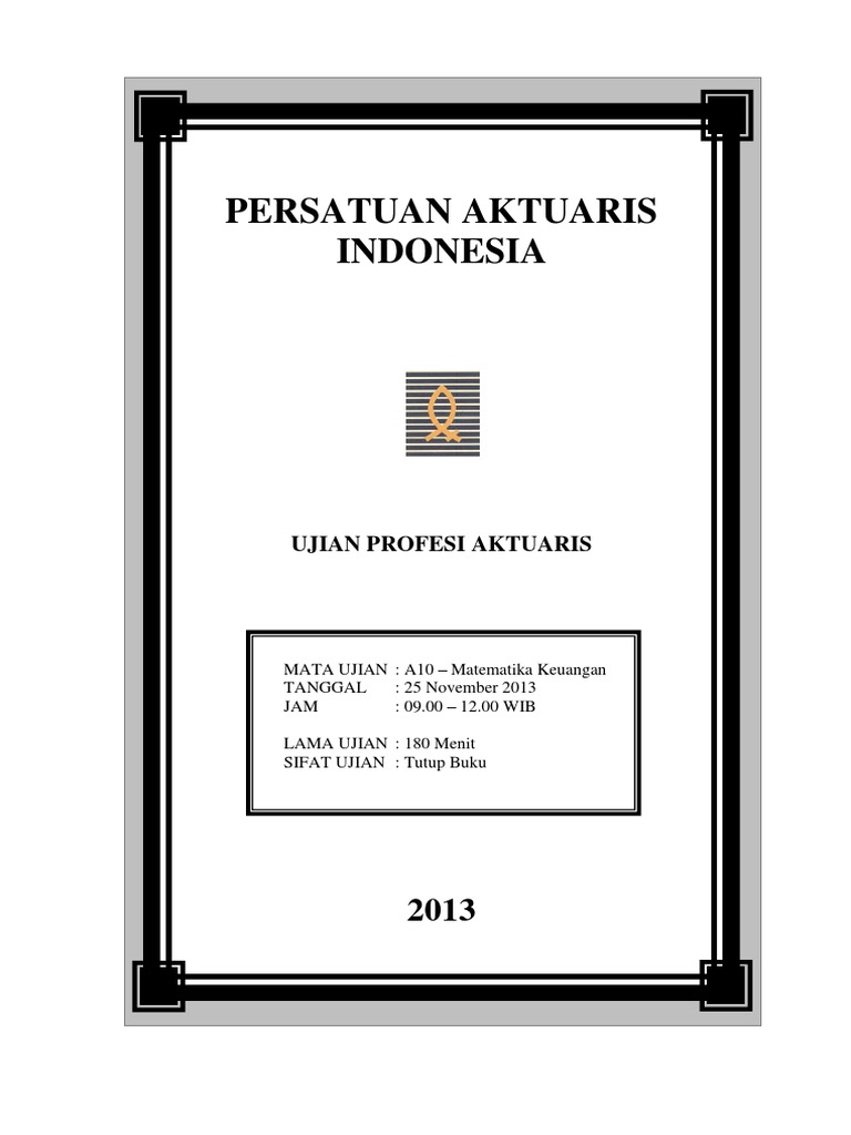 Persatuan Aktuaris Indonesia | PDF