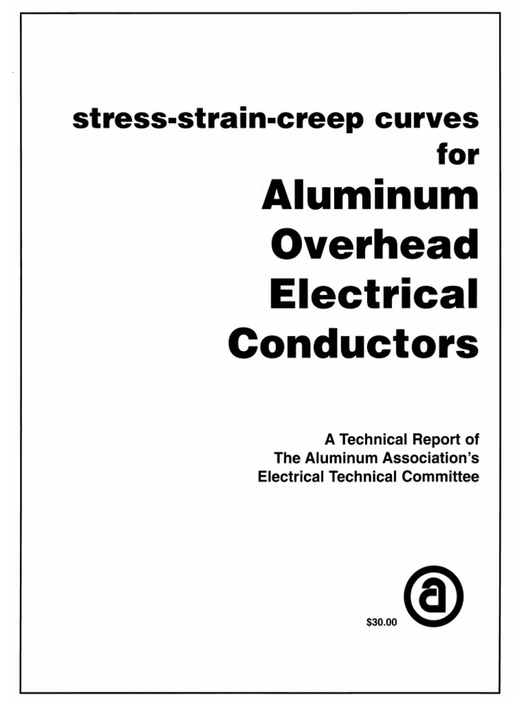 Stress Strain Creep Curves For Aluminum Overhead Electrical Conductors ...