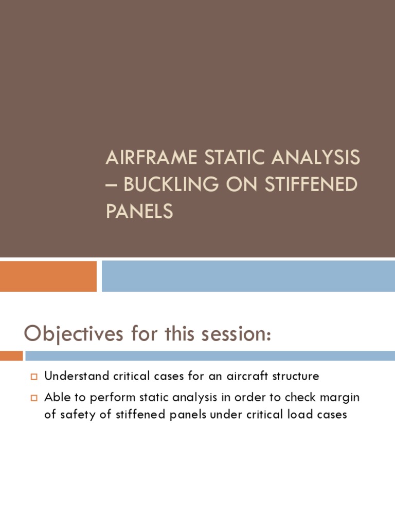 Buckling On Stiffened Panel | PDF | Buckling | Mechanical Engineering