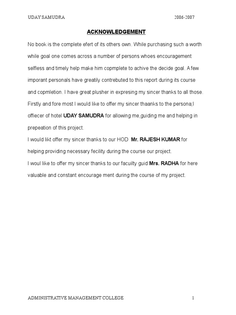 Complete Project 3RD BHM | Download Free PDF | Tourism | Hotel