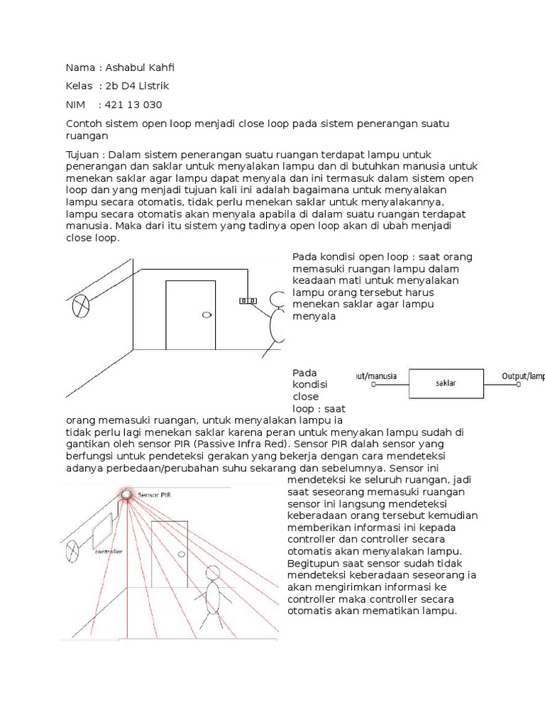 Contoh Sistem Open Loop & Close Loop | PDF
