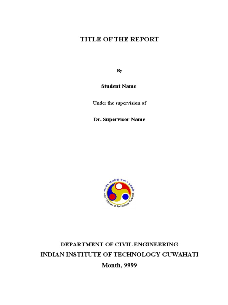 Model Format For Seminar Report | PDF | Citation | Paragraph