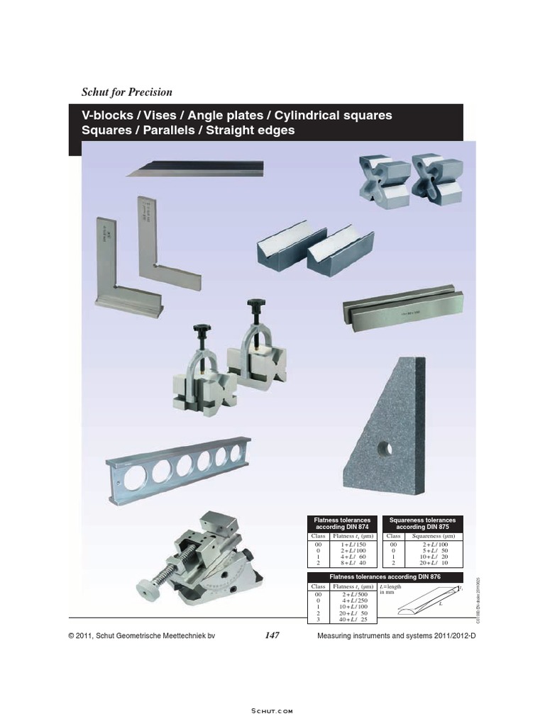 V-Blocks / Vises / Angle Plates / Cylindrical Squares Squares ...
