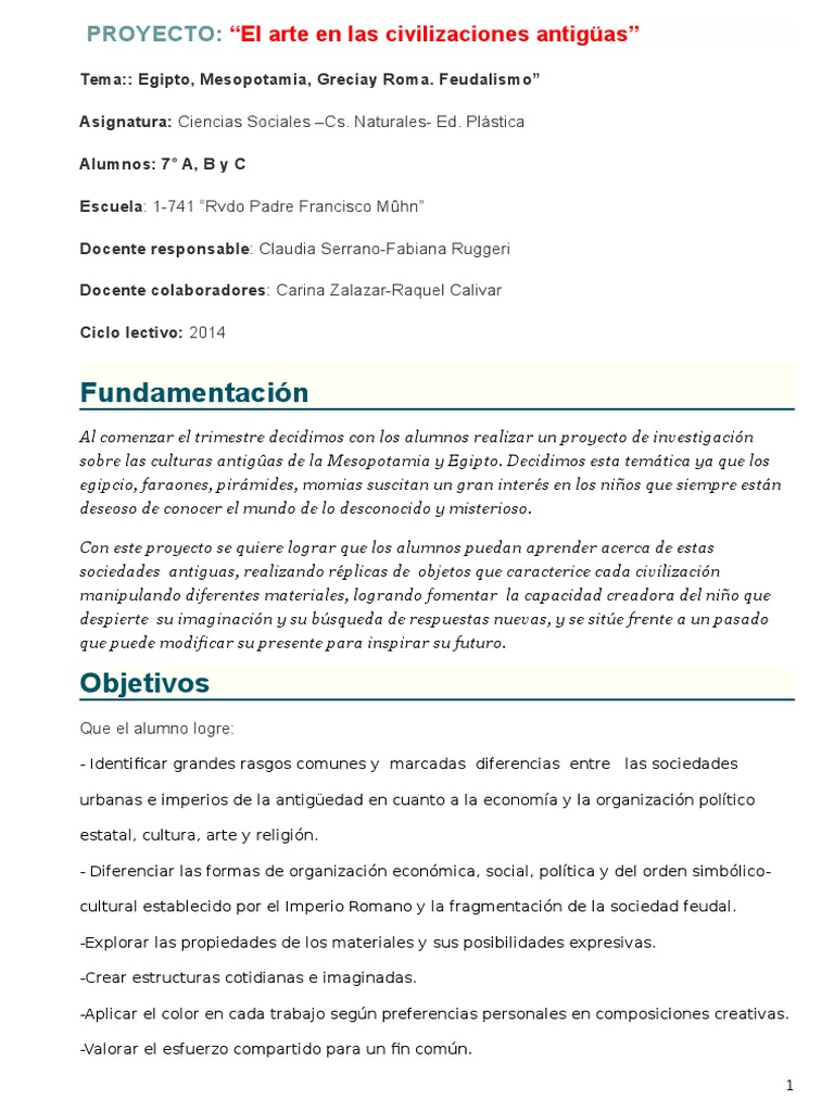 Proyectos de Trabajo Con Mesopotamia | PDF | Antigua Grecia | Sociedad