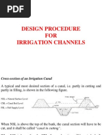 Canal Cross Sections and Berms Overview | PDF | Concrete | Soil Mechanics