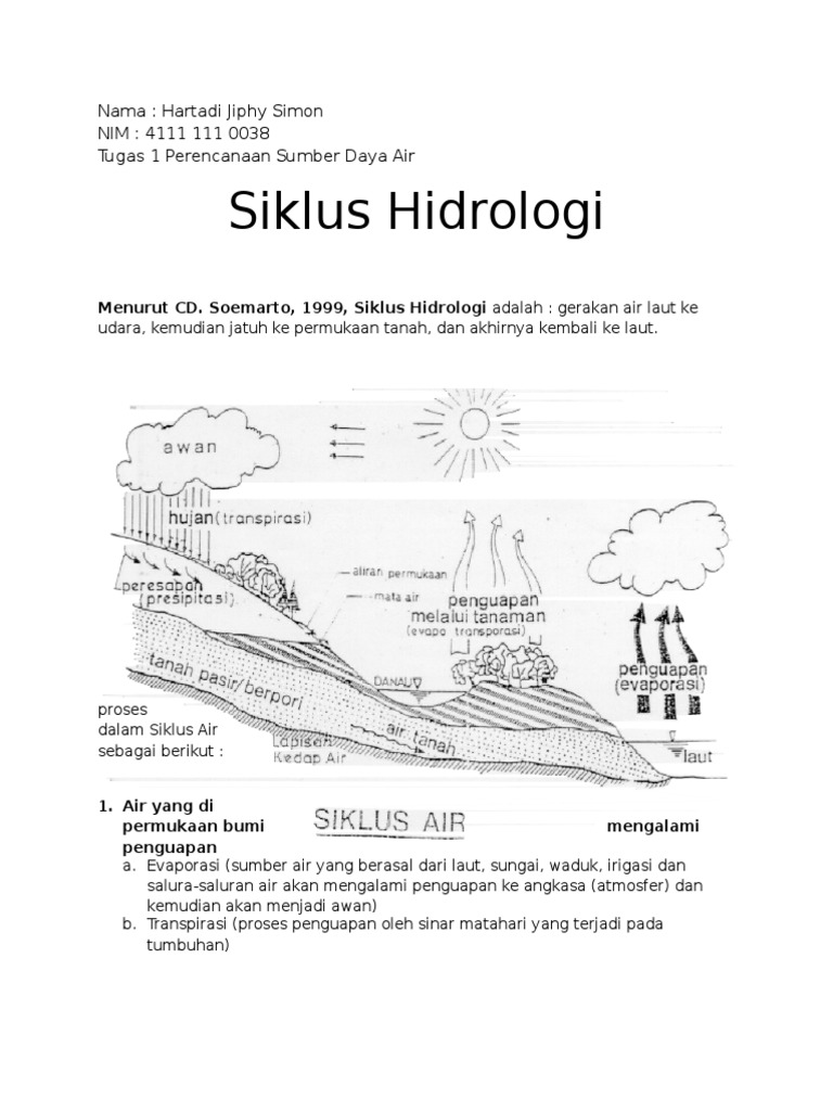 Siklus Hidrologi | PDF | Sains & Matematika