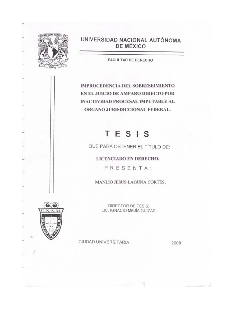 Tesis Unam Ley Procesal Derecho Constitucional Prueba Gratuita De