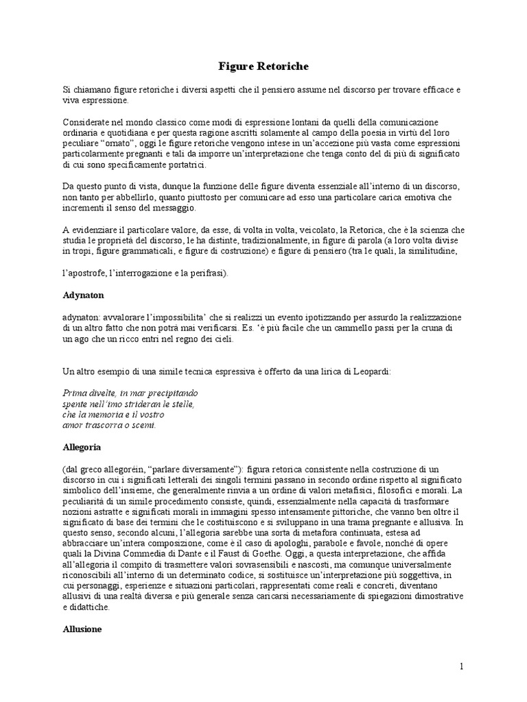 Figure Retoriche | PDF
