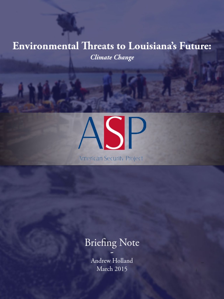 Louisiana's Climate Change Risks | PDF | Sea Level Rise | Tropical Cyclones
