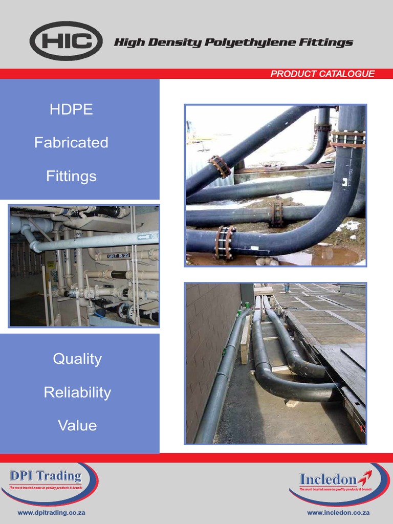 Hdpe Fabricated Fittings: High Density Polyethylene Fittings | PDF ...