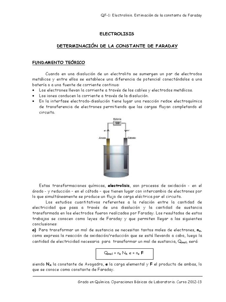 ELECTROLISIS | PDF | Redox | Electrodo