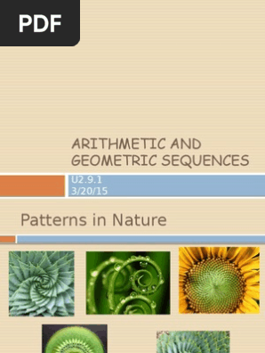 Geometric Sequence In Nature