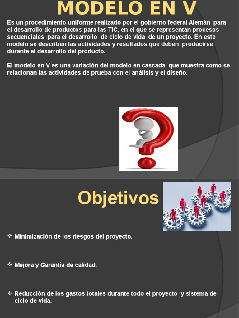 Diapositivas Modelo en V | PDF | Proceso de desarrollo de software ...