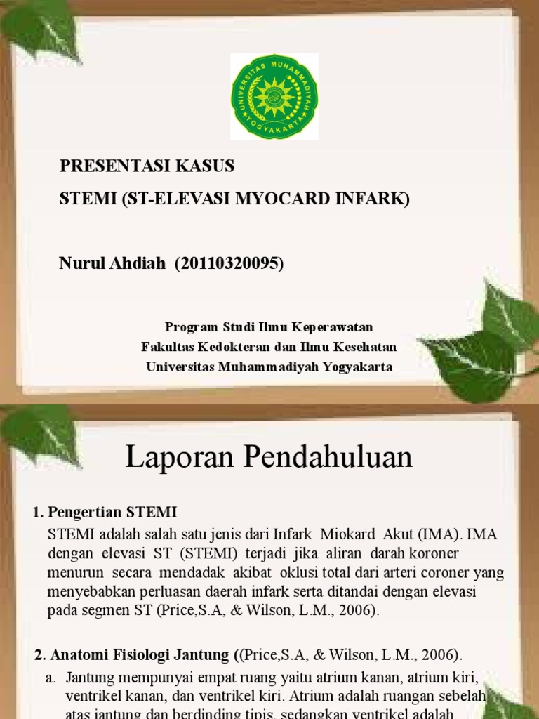 Pemahaman STEMI: Gejala dan Penanganan | PDF