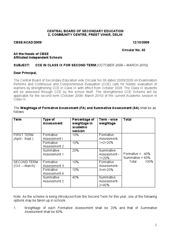 CCE Syllabus for Class IX Second Term | PDF | Reading Comprehension ...