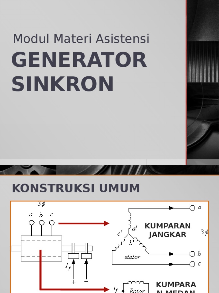 Prinsip Kerja Generator Sinkron | PDF