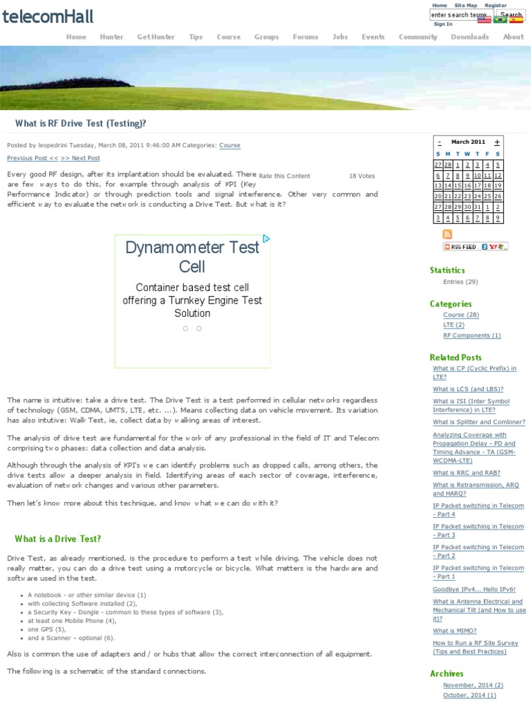 RF Drive Test (Testing) Manual | PDF | Global Positioning System | Software