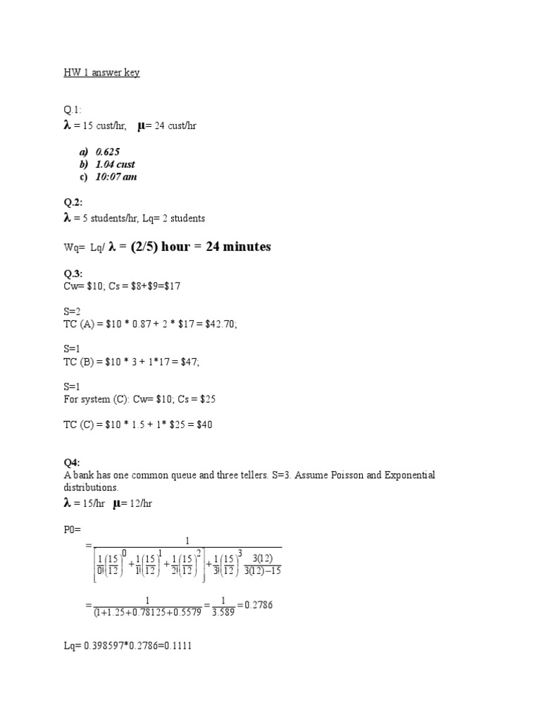 14 HW1 & LN1 Q1-Q13 Ans Key | PDF | Probability Theory | Statistics