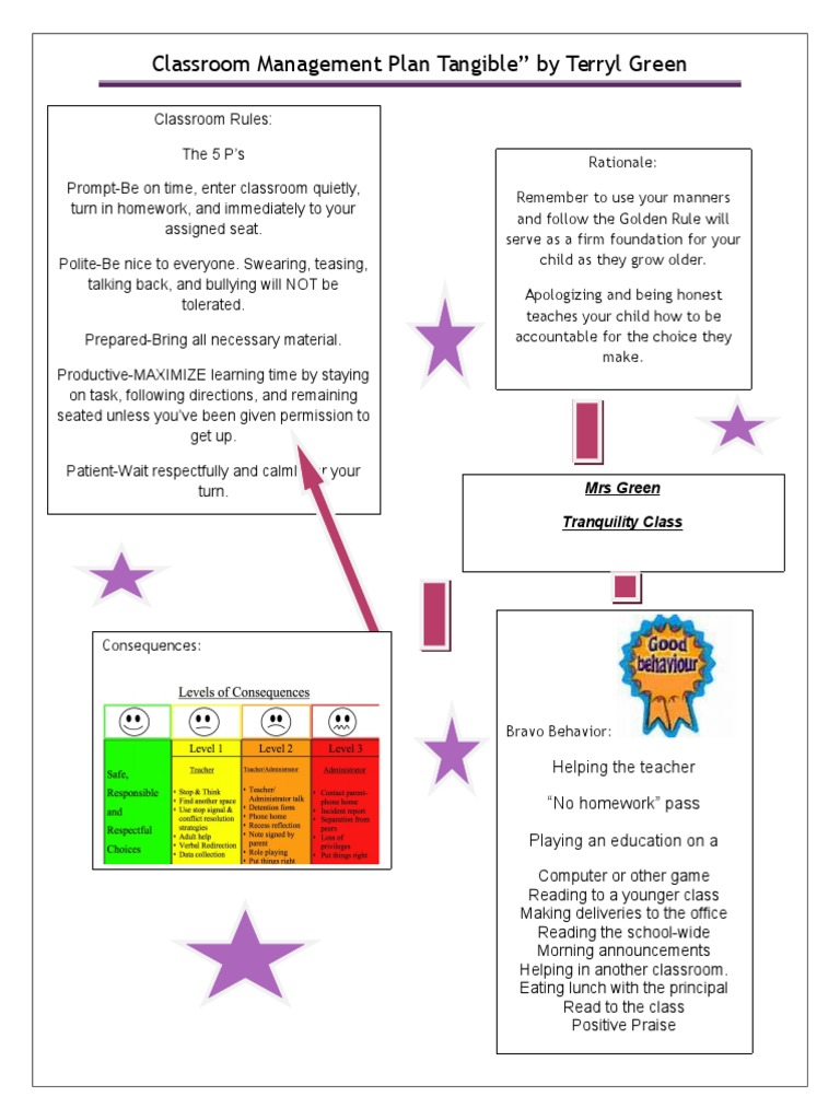 Classroom Management Plan Tangible | PDF | Wellness
