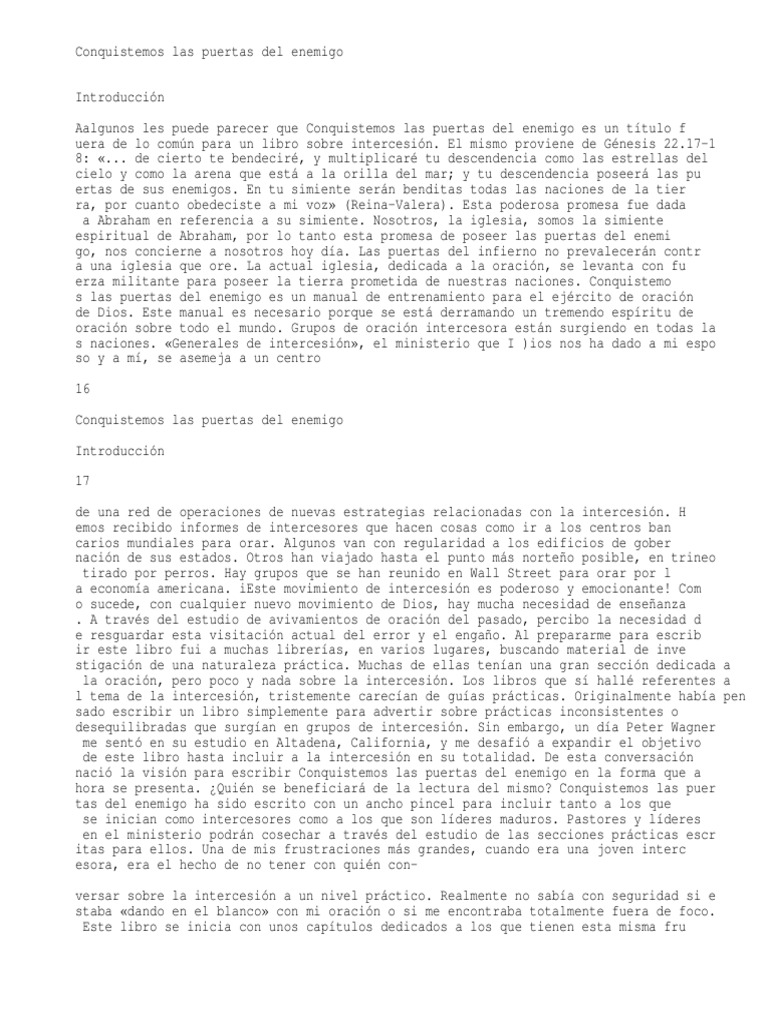 Cindy Jacobs | PDF | Oración | espíritu Santo