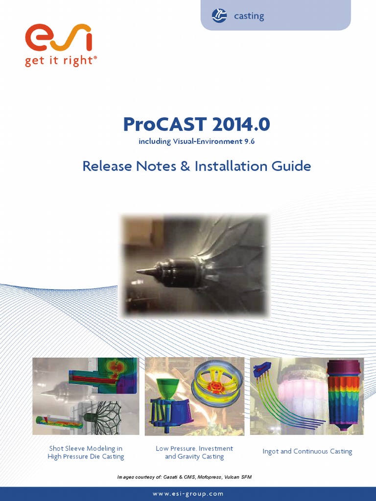 ProCASt | Installation (Computer Programs) | Graphical User Interfaces