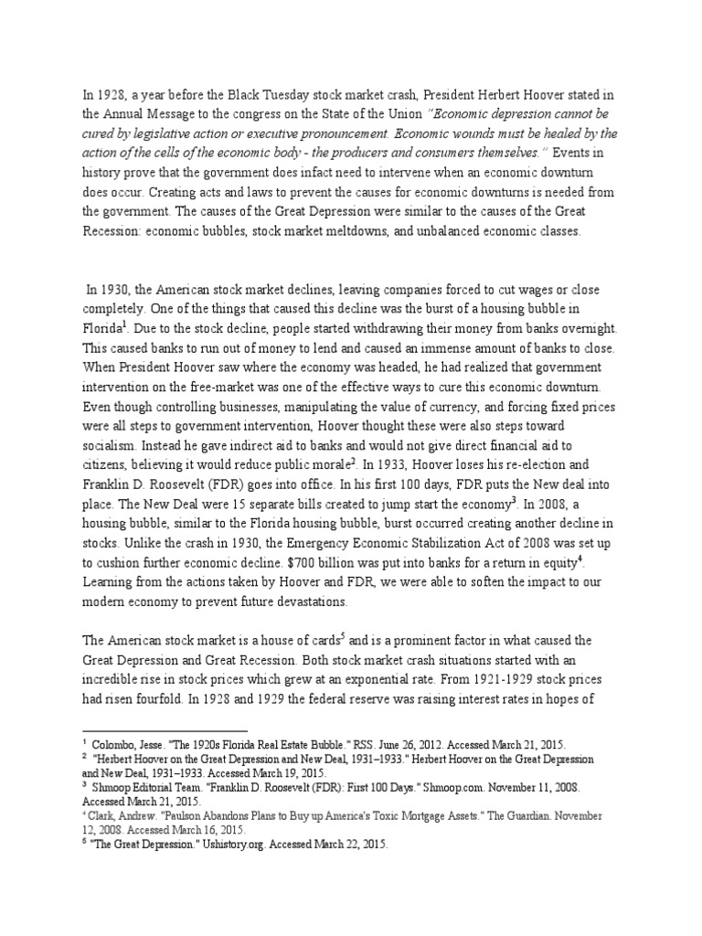 Economic Crises: Causes and Responses | PDF | Financial Crisis Of 2007 ...