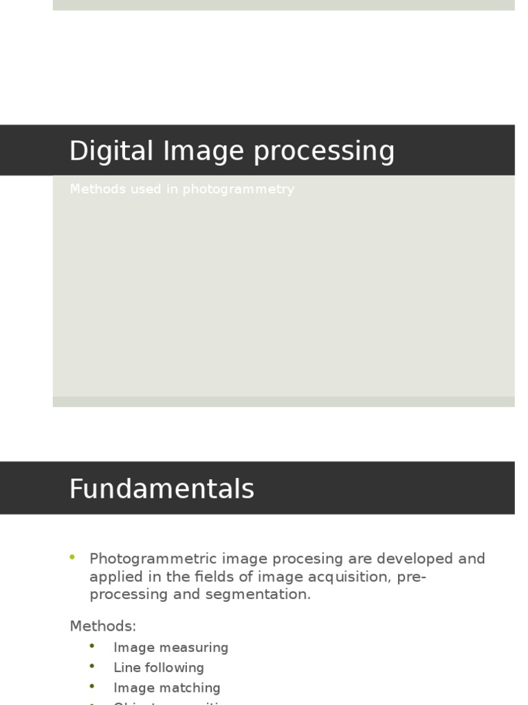 Digital Photogrammetry 7 | PDF | Data Compression | Telecommunications Engineering