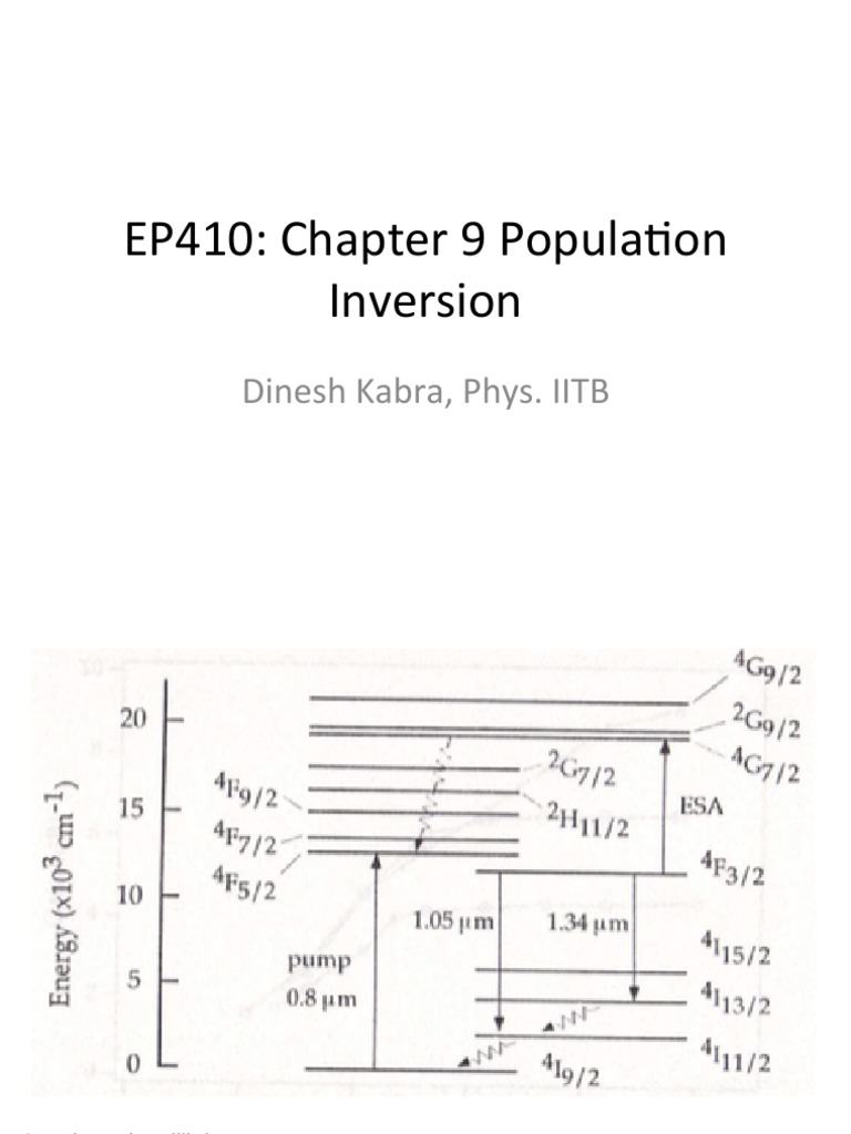 Population Inversion | PDF | Theoretical Physics | Atomic