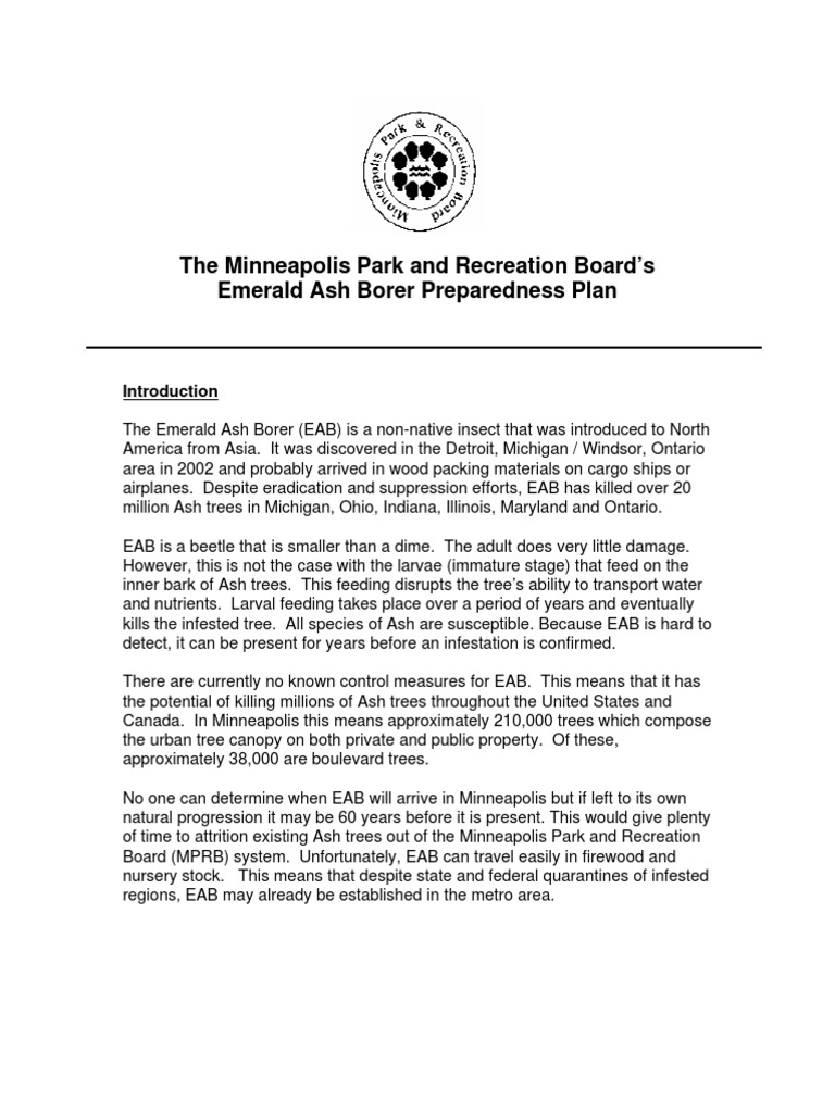 Emerald Ash Plan | PDF | Pruning | Agriculture