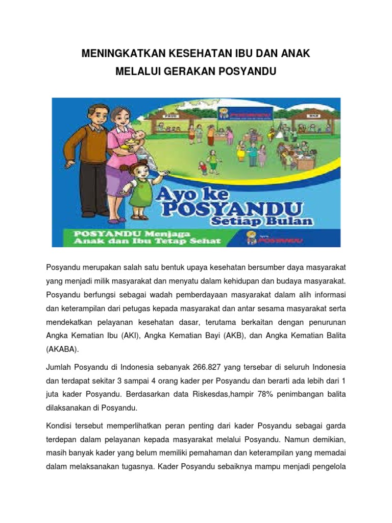 Artikel Posyandu PDF | PDF